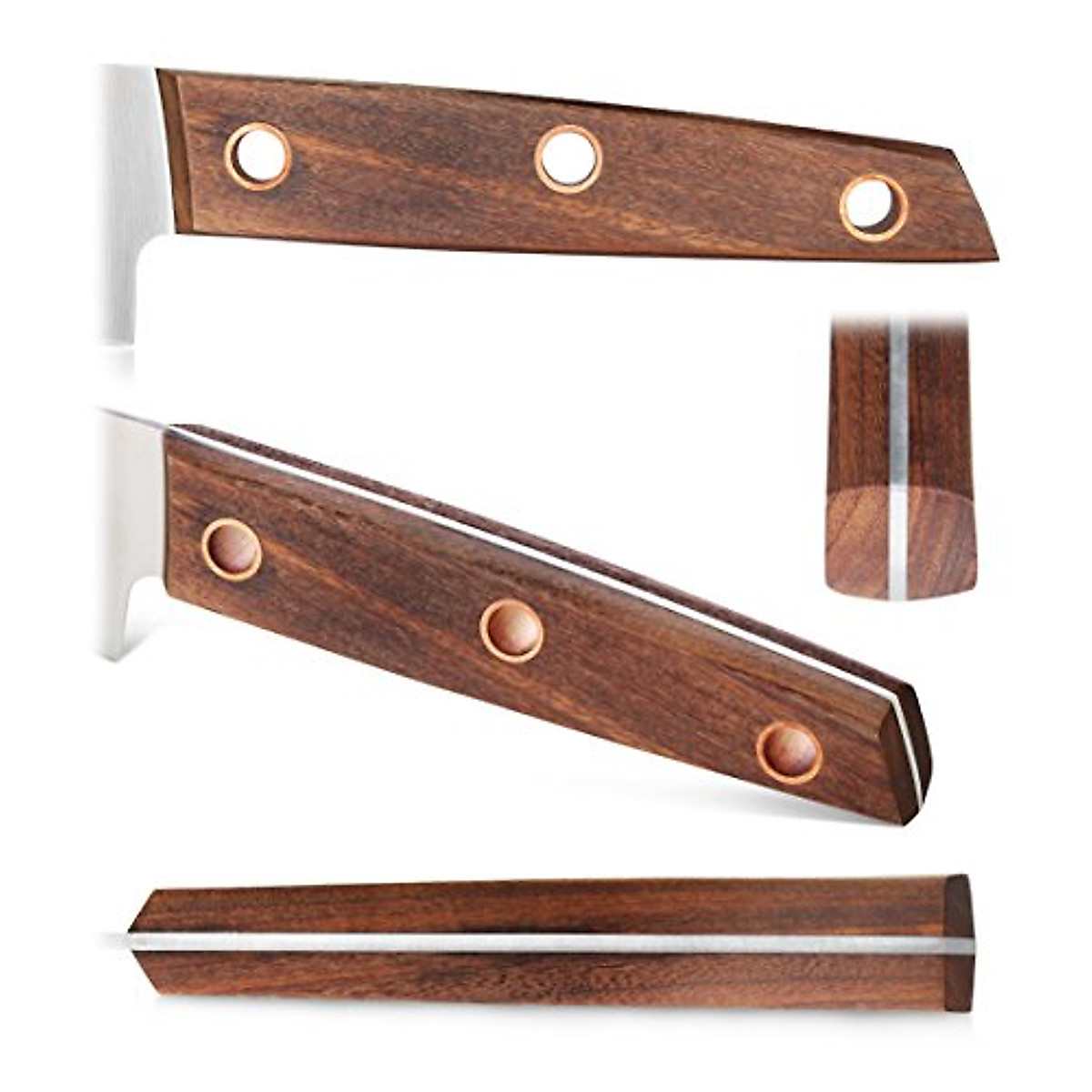 Cangshan W Series 6 Piece German Steel Knife Block Set, Walnut