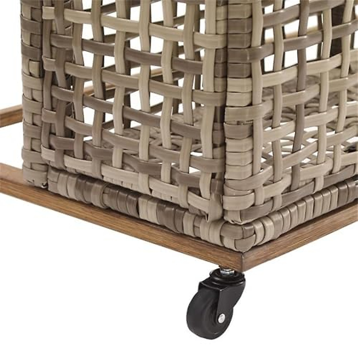 Afuera Living Coastal Wicker / Rattan Pool Storage Caddy in Natural