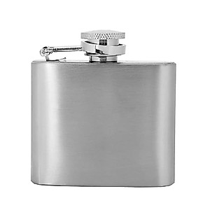 2 Oz Stainless Steel Hip Flask Leakproof Drinking Flask with Funnel Flask Hip Set for Men Camping Pocket Flask Easy Pour Funnel Flask Whiskey Flask Metal Liquor Flask Drinking Flask Ideal for Gift