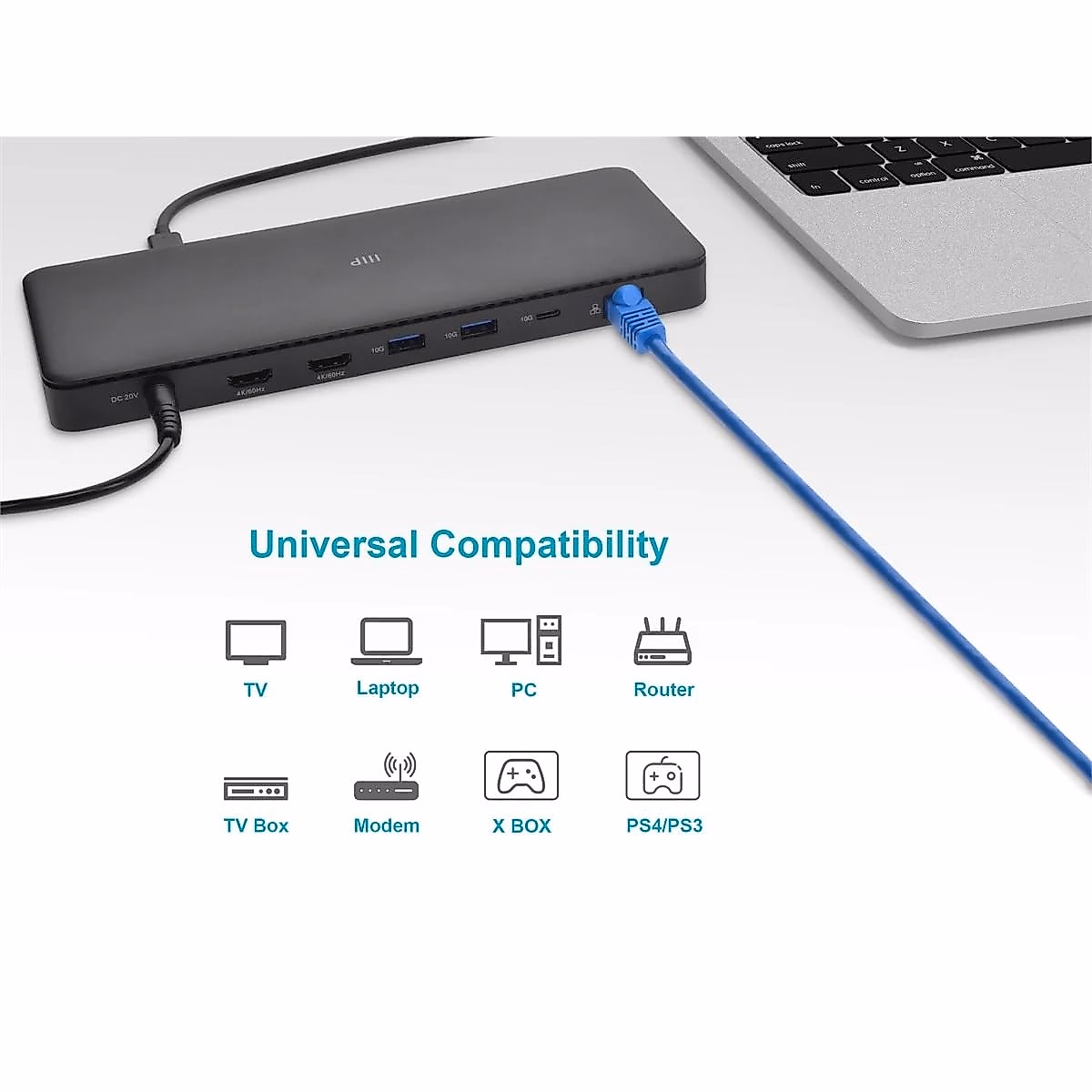 Monoprice Cat5e 6in Blue Patch Cable UTP 24AWG 350MHz Pure Bare Copper Snagless RJ45 Fullboot Series Ethernet Cable