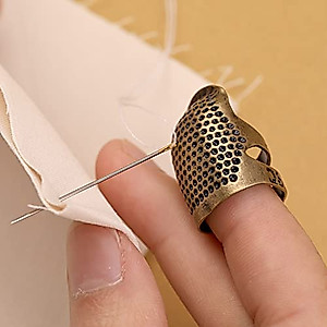 SHWAKK Embroidery Scissors 4.45in Ancient Cyan Gourd flower Scissors with Tassels and Thimble, Embroidery Tools for Sewing, Crafting, Tailoring, Needlework, Handicrafts DIY Tools