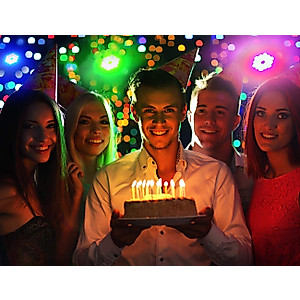 2 Pack Stage Lights 36 LED DJ Lights RGB Par Lights Uplights Stage Lighting Remote & DMX Controlled Party Lights for Wedding Christmas Birthday Disco Music Show