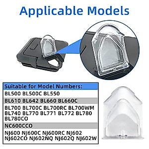 2 Pack Spout Cover for Ninja Blender Lid YOUNGER-RIS Replacement Part Covers for Ninja Blender Compatible with Ninja Locking Lid 72oz Pitchers Spout Covers for NJ600 NJ602 BL500 BL781 (Black & White)