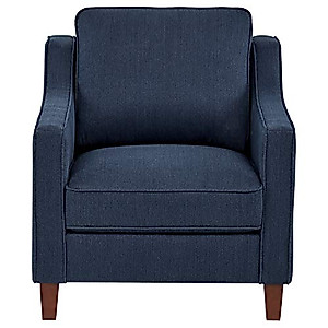 Amazon Brand – Stone & Beam Blaine Modern Upholstered Living Room Accent Chair, 32.3"W, Navy Blue