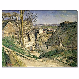 The House of the Hanged Man by Paul Cezanne, 18x24-Inch Canvas Wall Art