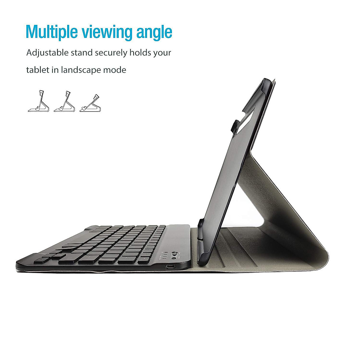 Backlight Keyboard Case for Samsung Galaxy Tab S6 10.5 inch 2019,Slim Stand Cover Lightweight Case with Magnetically Detachable Wireless Keyboard for Galaxy Tab S6 10.5 inch 2019 SM-T860/T865 (Black)