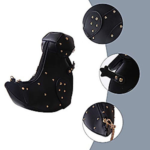 SUKUTU Upgrade Dinosaur Shape PU Leather Rivet Purses for Women, New Girls Crossbody Purses Shoulder Bag