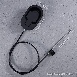 VORCOOL Universal Aluminum Metal Pull Recliner Handle Chair Release Lever Replacement Metal Handle with Spring and Cable for Sofa Couch (Handle with 96cm Cable)