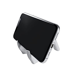 Octoo Litestand Mini, Cell Phone Stand, Phone Dock: Cradle, Holder, Stand for Office Desk - Silver