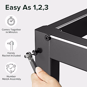ZINUS 14 Inch Elias Metal Platform Bed Frame, Steel Support, No Box Spring Needed, Easy Assembly, Queen
