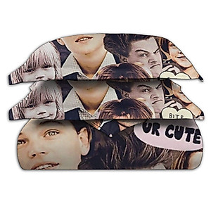 SKEGVINRE Leonardo Dicaprio Bedding Set Duvet Cover Sets 3D Pattern Printed Ultra Soft Microfiber All Season Bedroom Comforter Cover 3Pcs 86" x 70", with Zipper Closure & Corner Ties