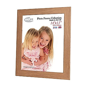 Inov8 Framing Inov8 British Made Traditional Picture/Photo Frame, Orchard Pippy Oak, 14x11 Inch (36x28cm), 20.32 x 15.24 x 3.0 cm, 2 Pack
