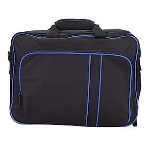 Travel Carrying Bag Portable Travel Carrying Bag Large Capacity Protective Console Case for PS5 Games Controller and Game Console Storage Pack for PS5(Blue Black)