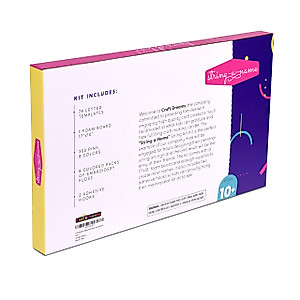 Craft Dreams String Art Kit, String A Name, Includes ABC Templates and Kid Friendly Instructions