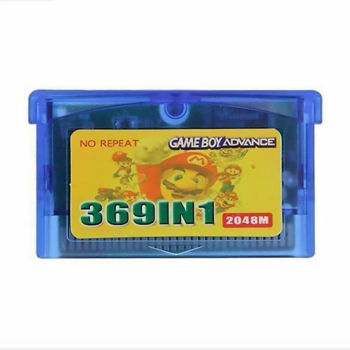 Penguin Supply Cases 369 in 1 Game Cartridge Card for G-B Console ,32 Bit Retro Video Compilations Classic Collection English Version,Support GBA/ GBM/ GBA SP/ NDS/ NDSL All Version Yellow