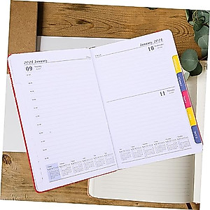 Didiseaon 2024 Agenda Book notebooks for work note pad notepad calendar appointment plan pad study plan pad school planner date plan pad weekly planner Dating Paper efficient Schedules