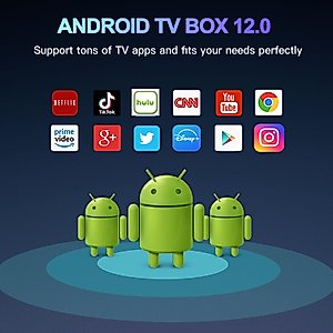 T95Z Plus Android TV Box 12.0 | 4GB RAM 32GB ROM | WiFi6 | 6K 3D HDR10+ | Bluetooth 5.0 | Android Box with Keyboard Remote | Dual Band 2.4GHz/5.8GHz | Smart TV Box 2024