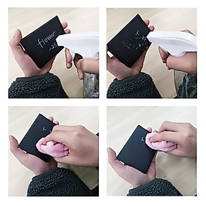 Medsuo 6pcs Mini Chalkboard Signs, L-Shape Small Blackboard with 2 Erasable Blackboard Pens for School, Weddings Table Sign, Party Food Signs, Bakery, Message Board Signs (4 x 2.8 inch)