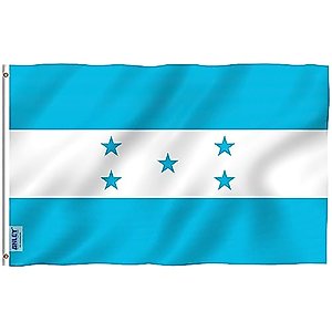 Anley Fly Breeze 3x5 Foot Honduras Flag - Vivid Color and Fade proof - Canvas Header and Double Stitched - Honduran National Flags Polyester with Brass Grommets 3 X 5 Ft