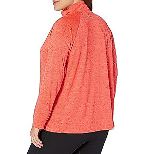 Under Armour Womens Tech Half Zip Twist, (628) Beta/Pomegranate/Metallic Silver, 2X