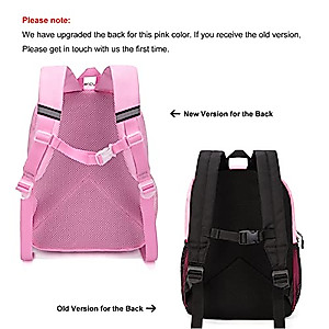 HawLander Preschool Backpack for Toddler Girls, Kids School Bag, Ages 3 to 7 years old, Small, Pink