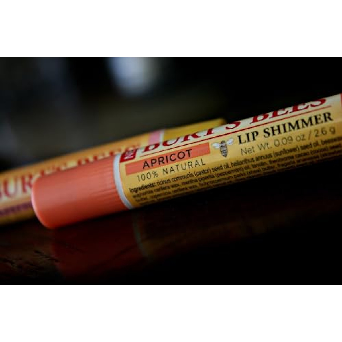 Burt's Bees Lip Shimmer, Grapefruit 0.09 Ounce (Pack of 4)