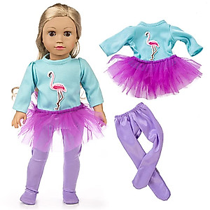 ZQDOLL 19 pcs American Doll Clothes Gift for 18 inch Doll Clothes and Accessories, Including 10 Complete Sets of Clothing