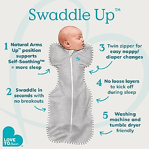 Love to Dream Swaddle UP, Baby Sleep Sack, Self-Soothing Swaddles for Newborns, Improves Sleep, Snug Fit Helps Calm Startle Reflex, New Born Essentials for Baby, 8-13lbs, Pink