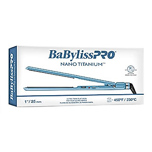 BabylissPRO Nano Titanium 1" Titanium-Plated Ultra-Thin Straightening