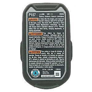 RYOBI P107 One+ 18 Volt Compact Lithium Ion 1.5 Ah Battery (Single Battery)