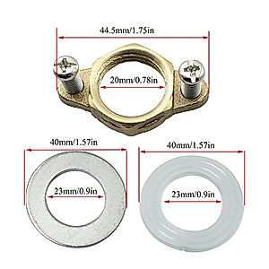 PZRT M5 Faucet Fixing Tool Set Stainless Steel Kitchen Faucet Antiloosing Mounting Nut Kit Kitchen Wash Basin Tool Set Fastening Circlip Washer Accessory