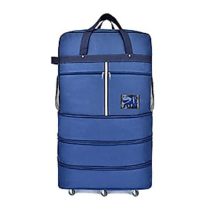 ELDA Expandable Foldable Suitcase Collapsible Luggage with Universal Spinner Wheels Rolling Duffle Bags for Travel Large Capacity Lightweight Suitcases for Men Women