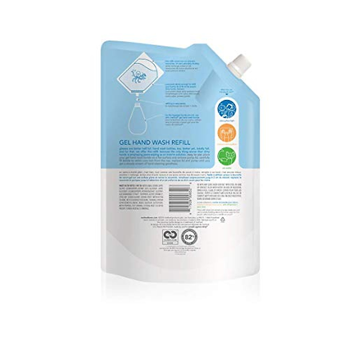 Method Gel Hand Soap Refill, Sweet Water, 34 oz, 1 pack, Packaging May Vary