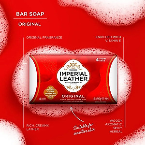 Cussons Imperial Leather Original Bar Soap - 4 Pack