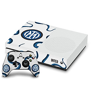 Head Case Designs Officially Licensed Inter Milan Away 2021/22 Crest Kit Vinyl Sticker Gaming Skin Decal Cover Compatible With Xbox One S Console and Controller Bundle
