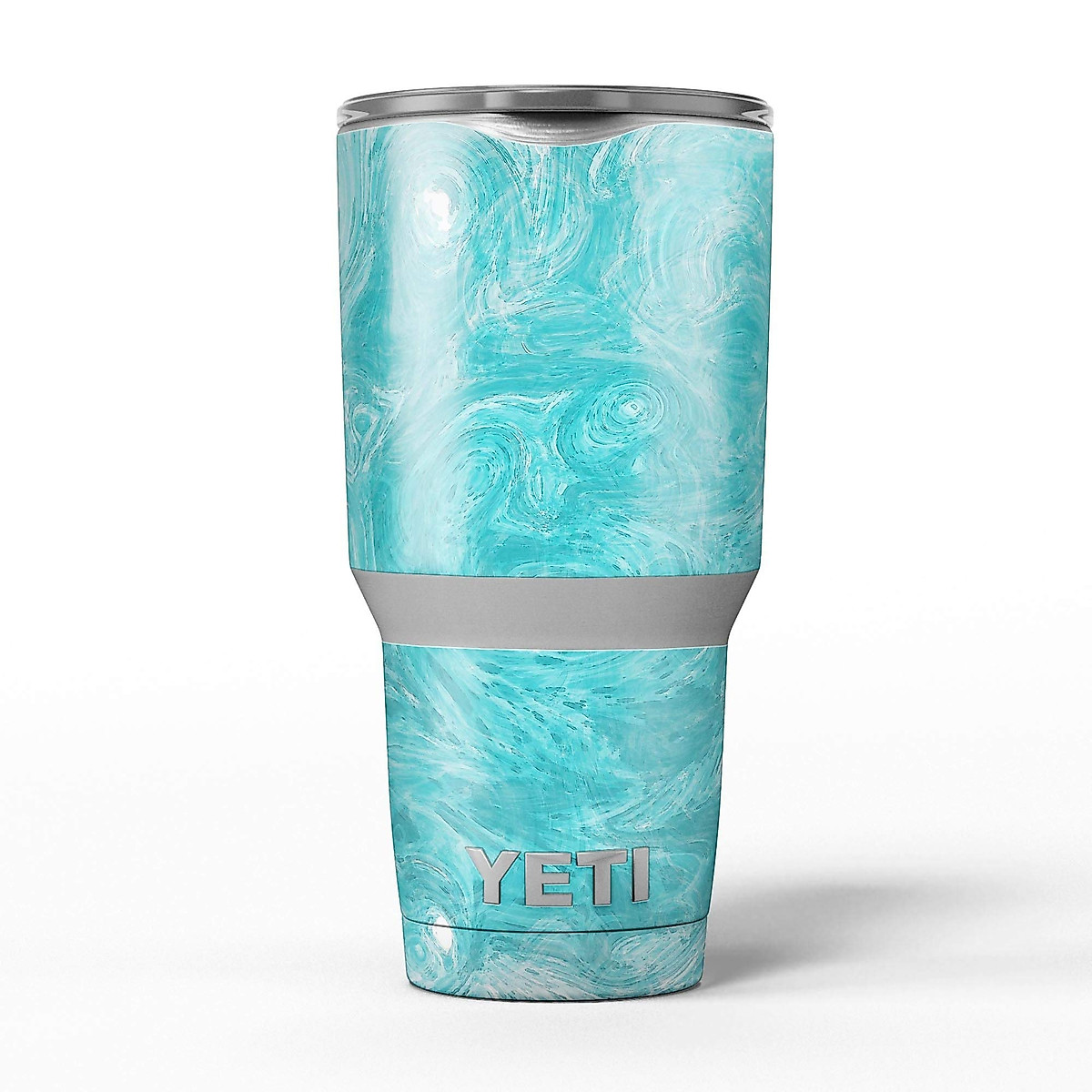 Design Skinz Marble Surface V1 Teal - Skin Decal Vinyl Wrap Kit Compatible with The Yeti Rambler Cooler Tumbler Cups
