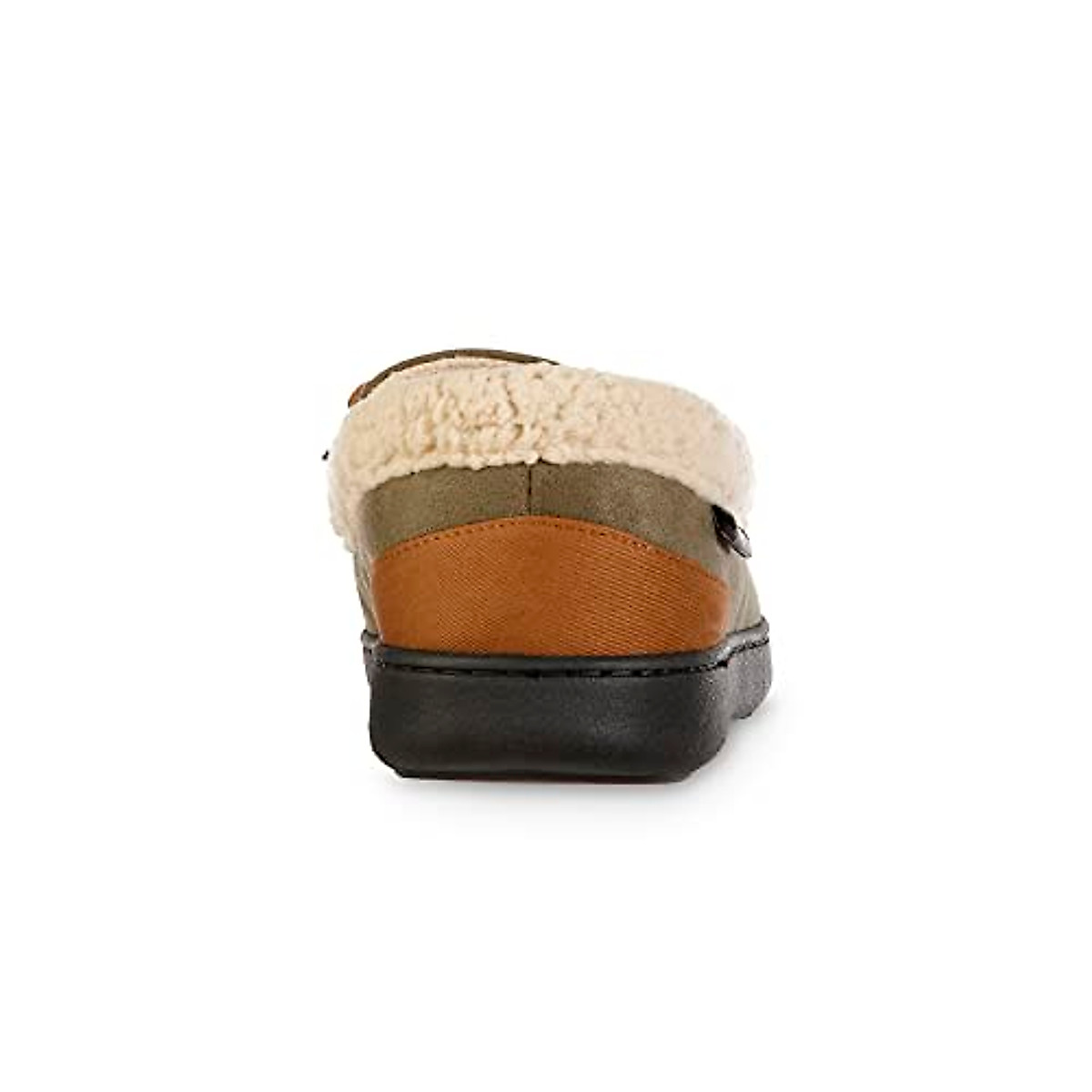 isotoner Men's Recycled Advanced Memory Foam Microsuede Vincent ECO Comfort Moccasin Slippers, Loden, 9.5-10.5