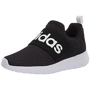 adidas unisex child Lite Racer Adapt 4.0 Running Shoes, Black/Black/White, 5 Big Kid US