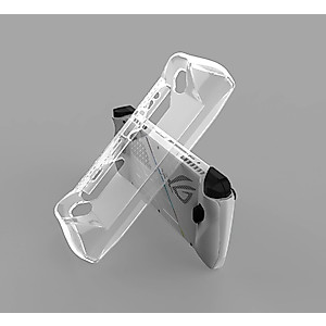 Miimall for ROG Ally TPU Clear Case, Snugly Fit Anti-Slip Shockproof Anti-Scratch Protective Cover Case for Ally Gaming Handheld 2023