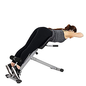 Sunny Health & Fitness SF-BH6629 45 Degree Hyperextension Roman Chair Grey