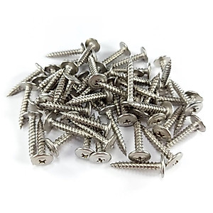 50 Qty #8 x 1" 304 Stainless Steel Phillips Modified Truss Head Wood Screws (BCP1211)