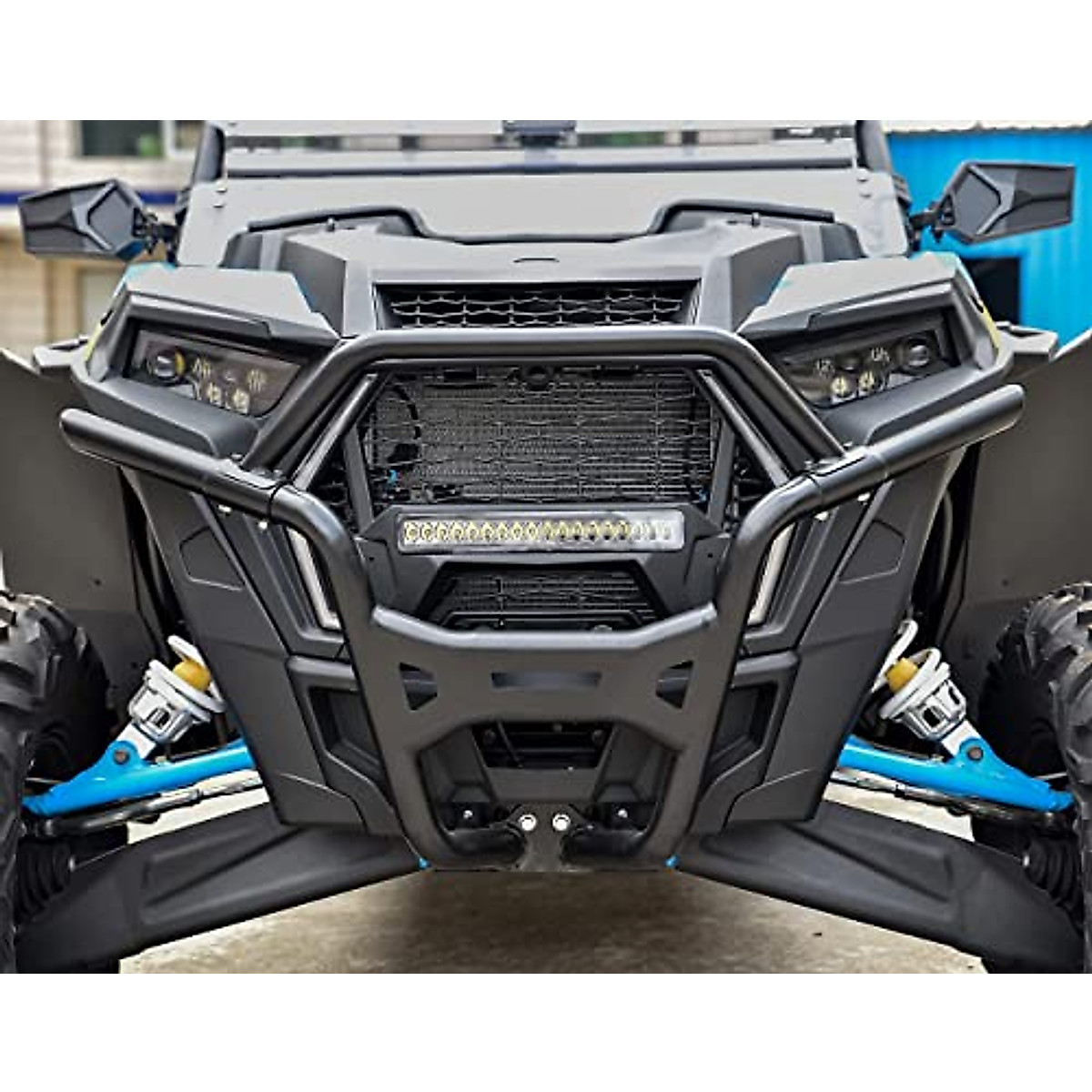 SAUTVS Front Bumper for Polaris RZR 1000 XP / XP4, Front Low Profile Bumper Heavy Duty Brush Guard for Polaris RZR 1000 XP/XP 4 1000 Sport Turbo 2019-2023 Accessories (Replace #2884019-458)