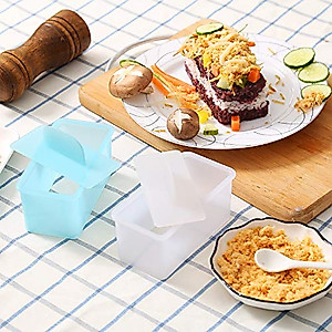 AYCCNH Non Stick Musubi Maker Press, BPA Free Sushi Making Kit Onigiri Mold, Non-Toxic Luncheon Meat Press Hawaiian Musubi Maker Mold (White)