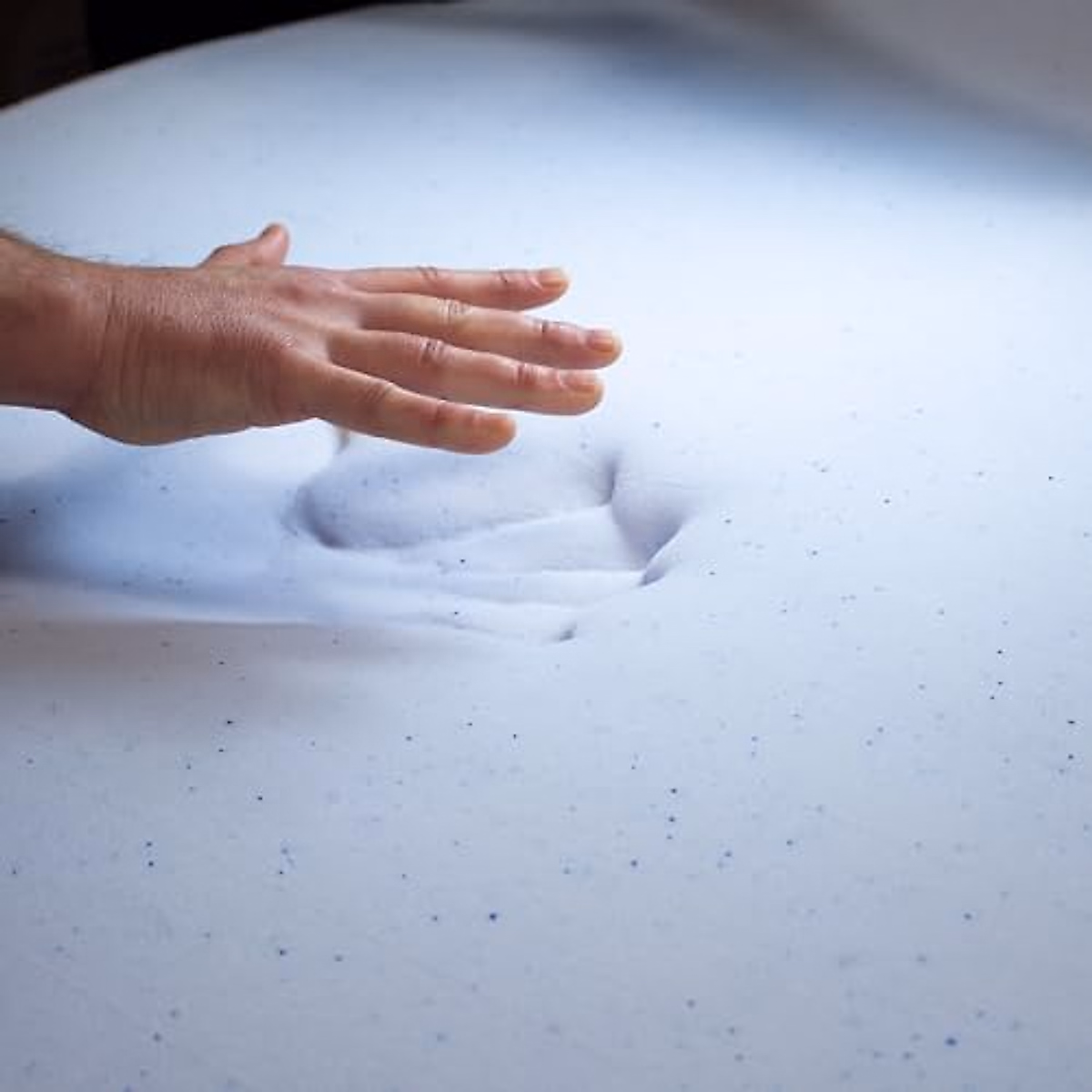 Lounj 2 Inch RV Gel Memory Foam Mattress Topper, King Short (72x75), Blue