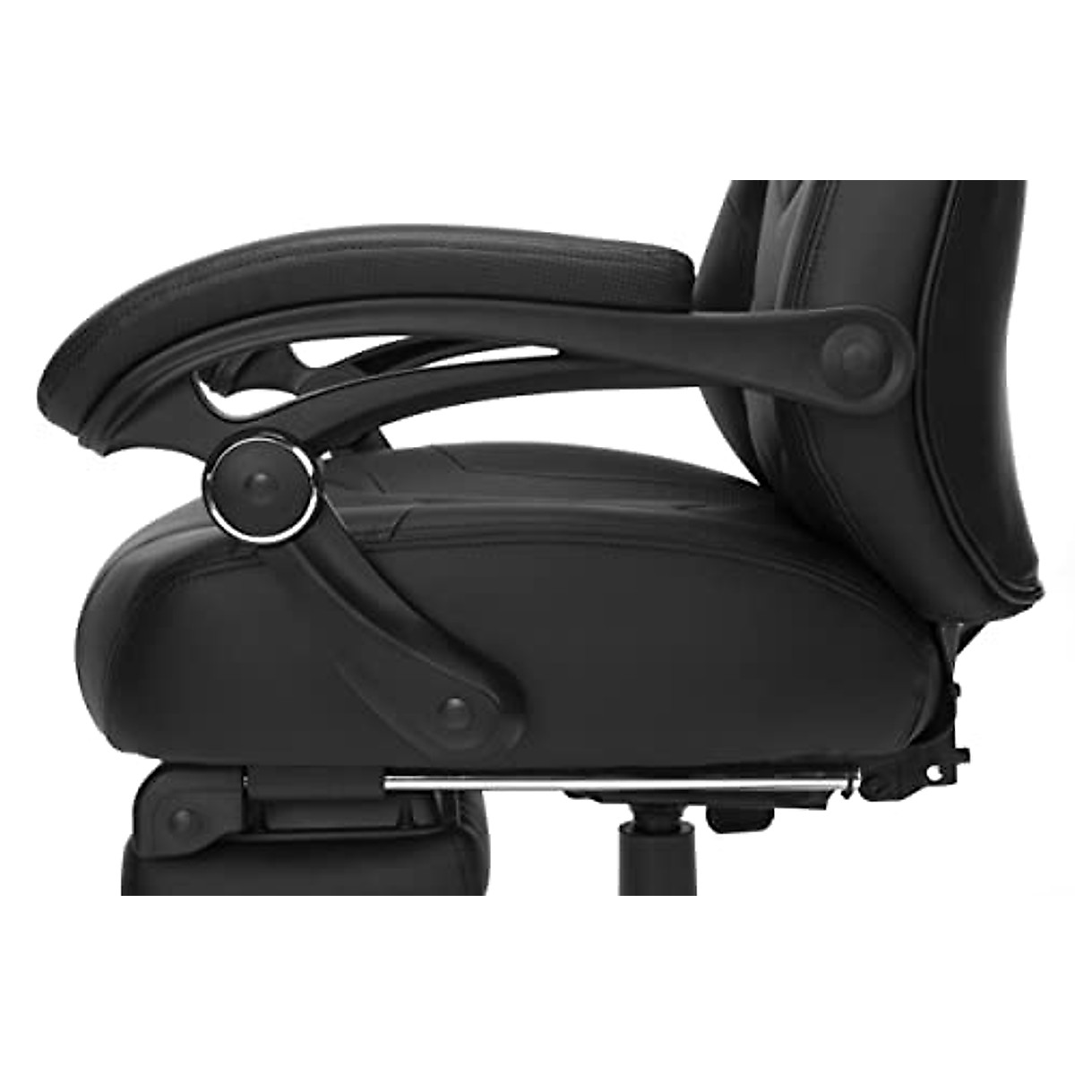 RESPAWN 110 Pro Gaming Chair - Gaming Chair with Footrest, Reclining Gaming Chair, Video Gaming Computer Desk Chair, Adjustable Desk Chair, Gaming Chairs For Adults With Headrest Pillow - Black