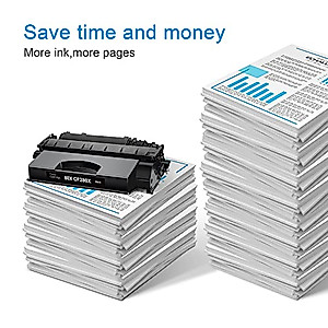 80X 80A CF280X CF280A ECHALLENGE Compatible Toner Cartridge Replacement for Hp 80X 80A CF280X CF280A to use with Pro 400 MFP M425dn M401 M401a M401d M401dn M401dne P2035 P2035N P2055D Printer(2 Black)