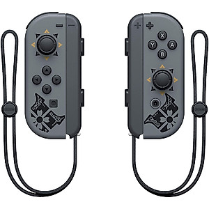 Newest Nintendo Switch Monster Hunter Rise Deluxe Edition with Gray Joy-Con, 6.2" Multi-Touch 1280x720 Display, with 128GB microSD Card and Carrying Case and Microfiber Cloth Bundle