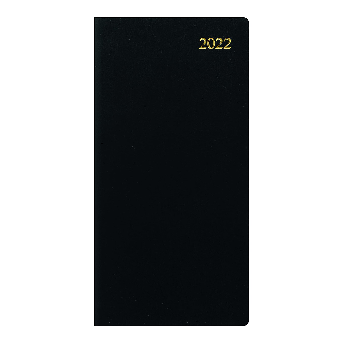 LETTS Signature Weekly/Monthly Planner, 12 Months, January to December, 2023, Week-to-View, Bonded Leather, 6.625" x 3.25", Black (C38SUBK-22)