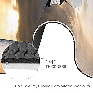 Yoga Mat, Yoga Mats for Home Workout, Workout Mat, Exercise Mats, Pilates Mat, House Lighthouse Seagull