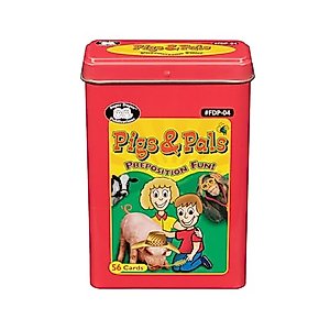 Super Duper Publications | Pigs & Pals Preposition Fun Deck Flash Cards | Educational Learning Resource for Children